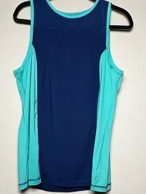 ZELOS | Tops | Zelos Navy And Aqua Performance Tank | Poshmark